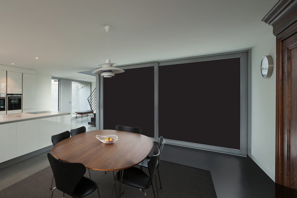 Benefits of blackout static cling window film over traditional blinds.