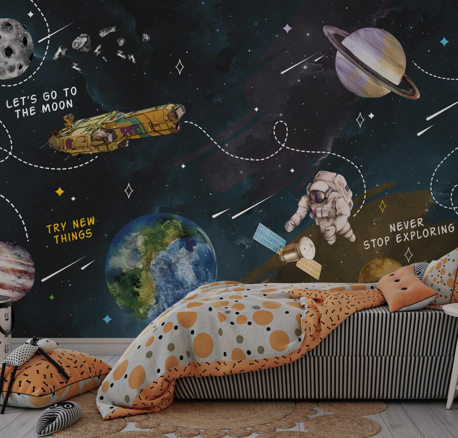 Planets for Kids Design Wallpaper