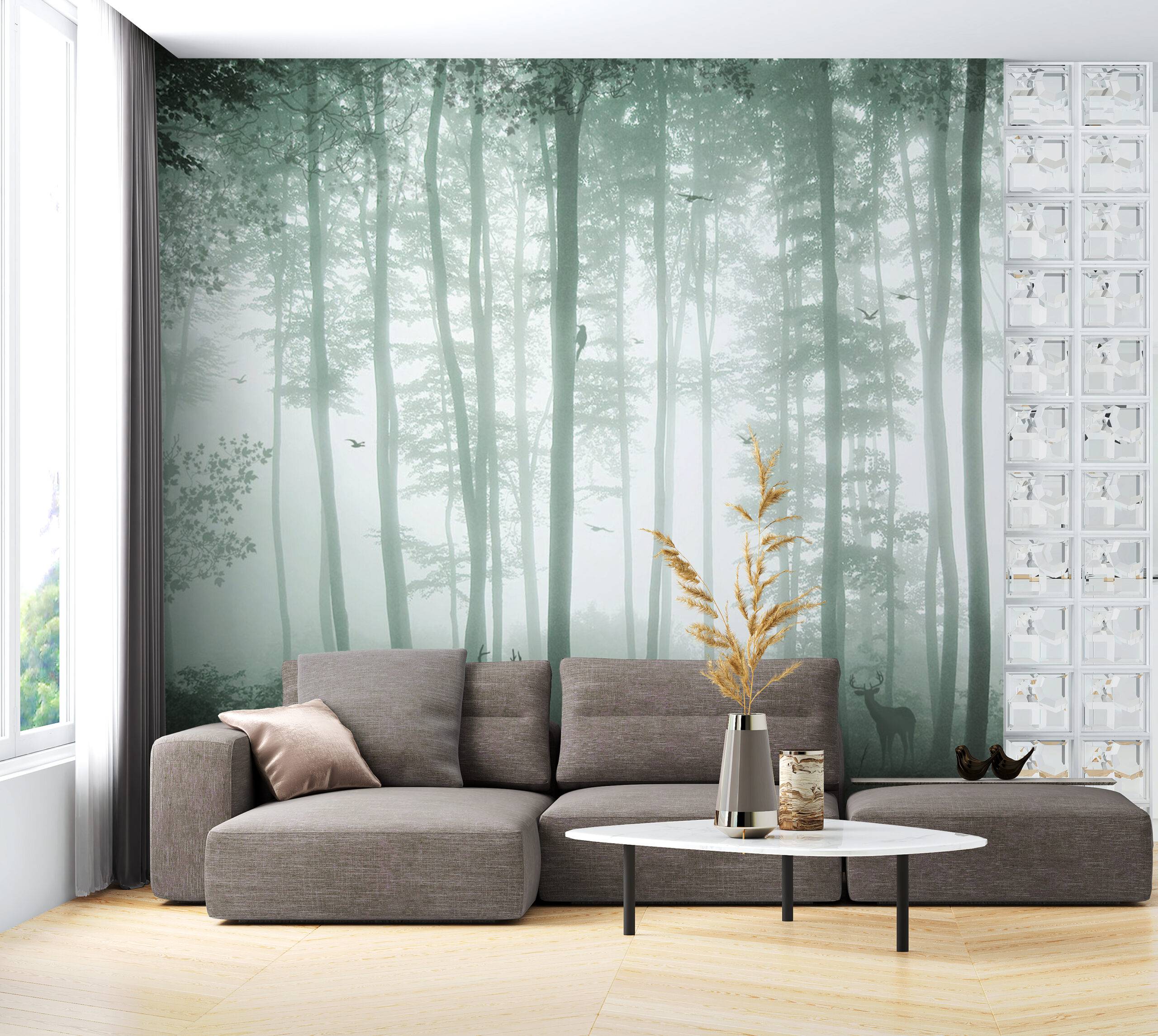 Sound Absorbing Wall Art 8 Pack Acoustic Panels With Autumn Forest ...