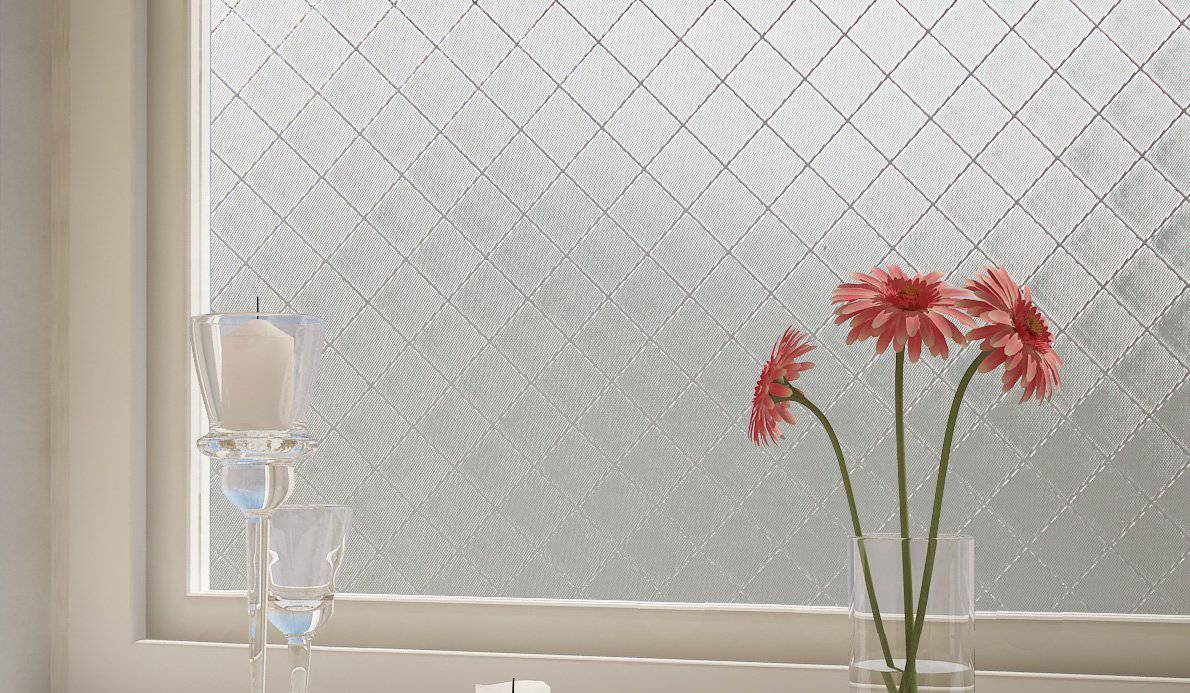Diamonds Privacy Static Cling Decorative Window Film